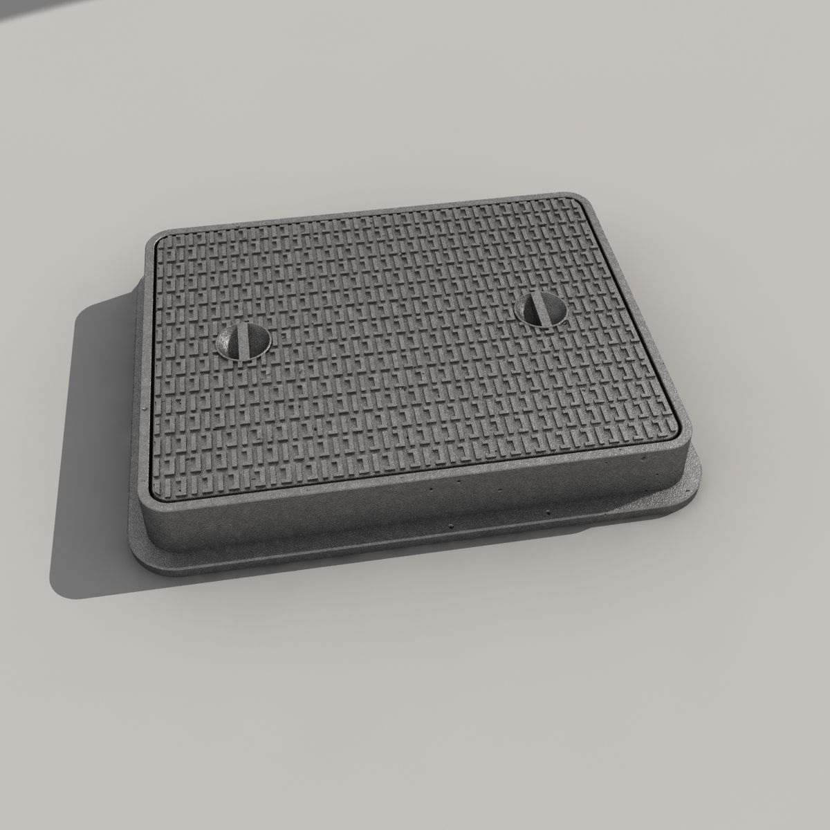 cast iron hatch 3 3D model | CGTrader