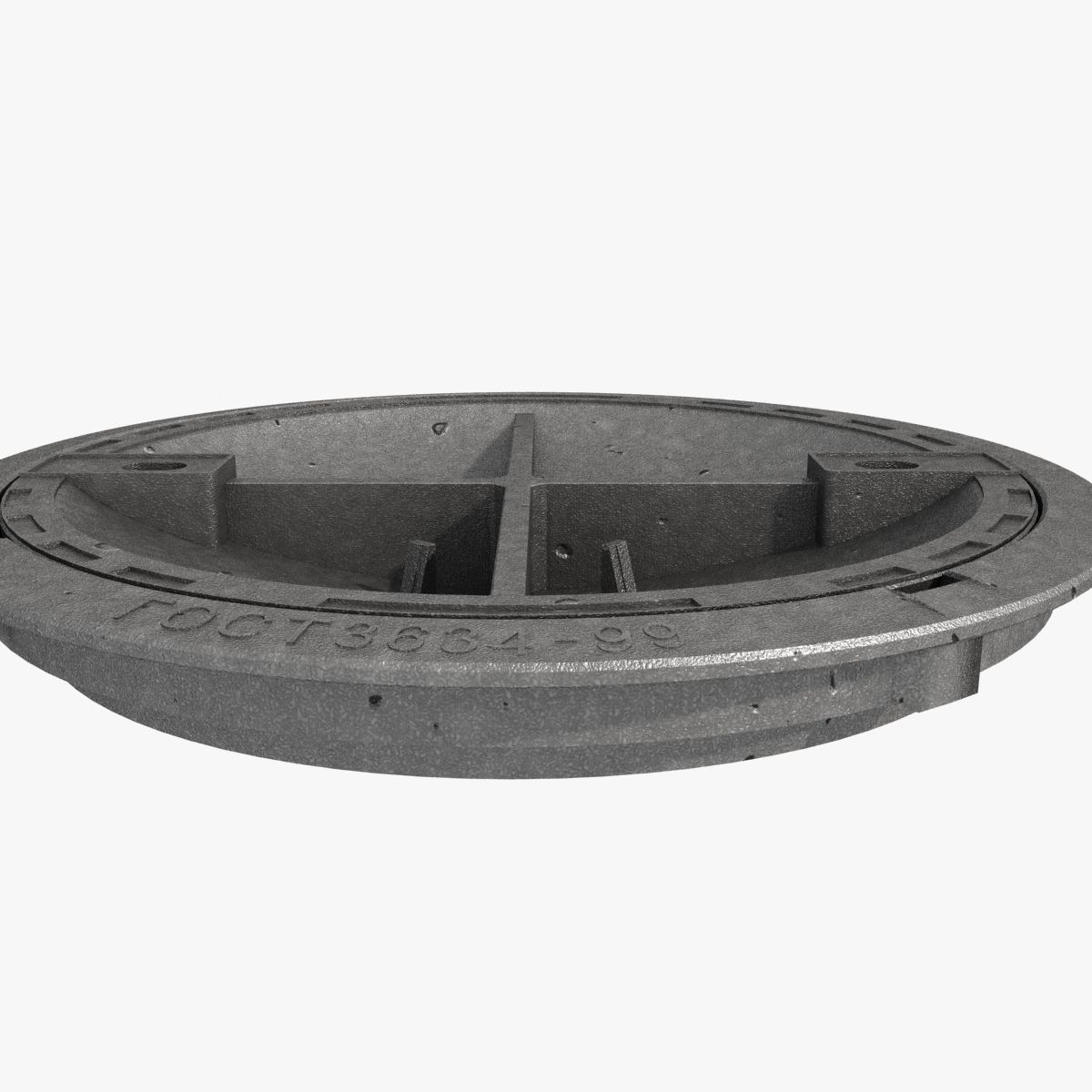 cast iron hatch 5 3D model | CGTrader
