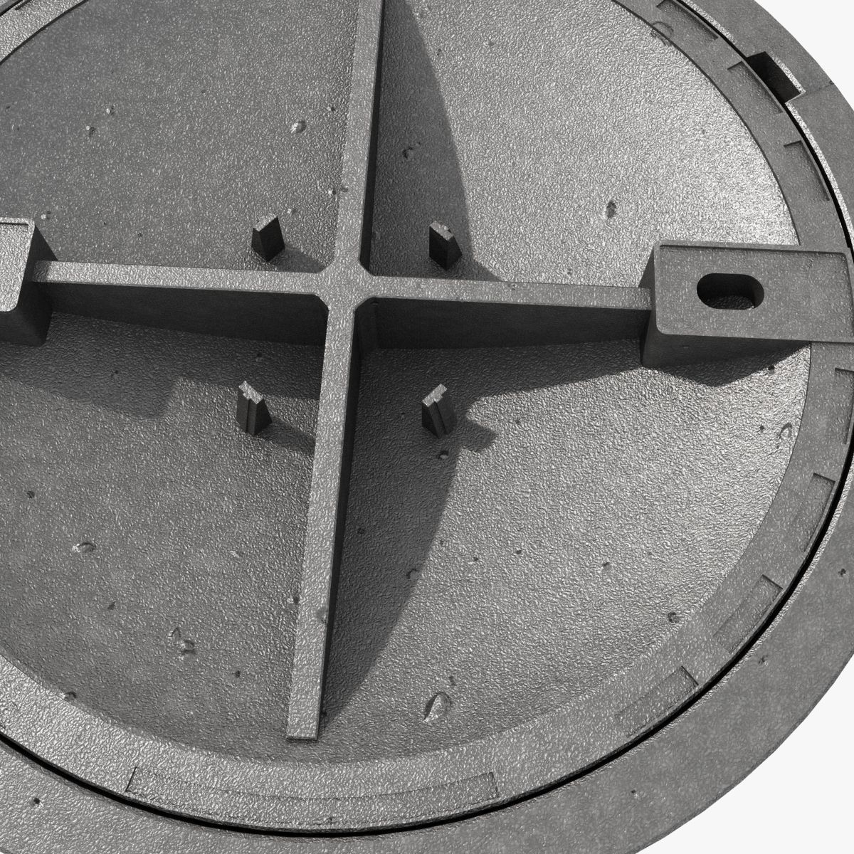 cast iron hatch 5 3D model | CGTrader