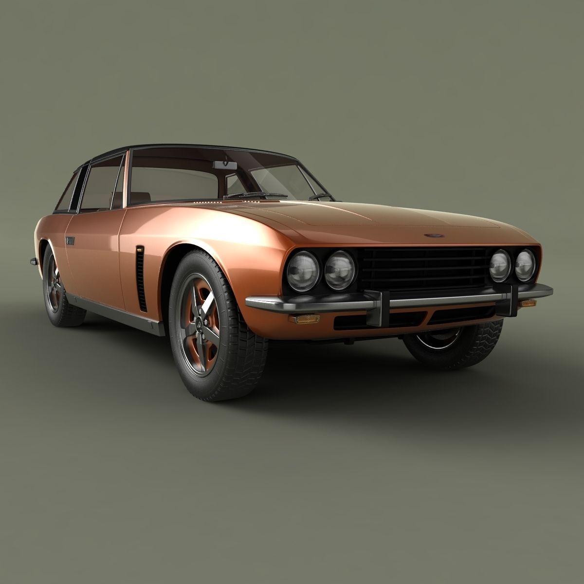 Jensen Interceptor Coupe 1976 3D model | CGTrader