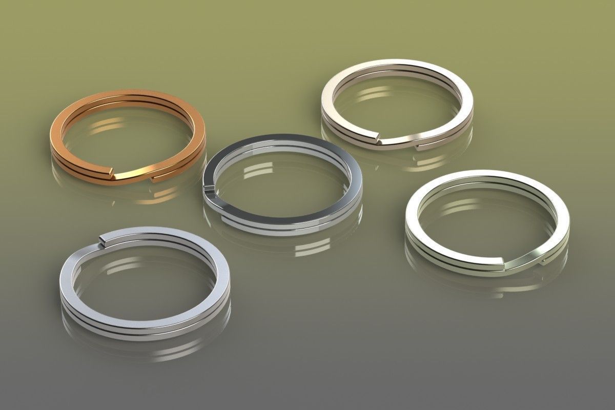 Small Keyring free 3D model | CGTrader
