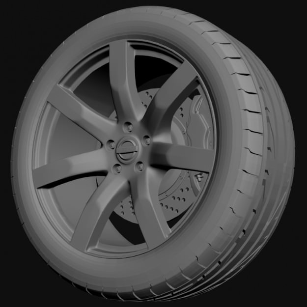 Wheel Nissan Juke R 3D model | CGTrader