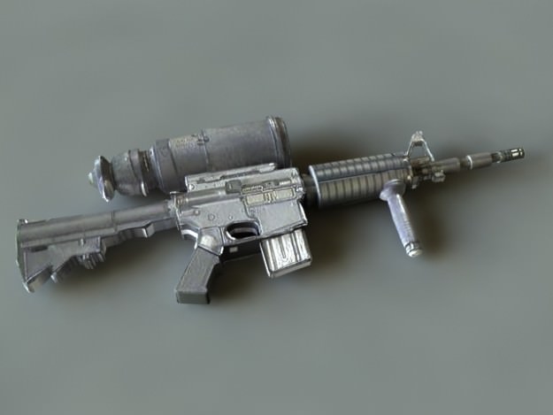 m4 gun 3D model | CGTrader