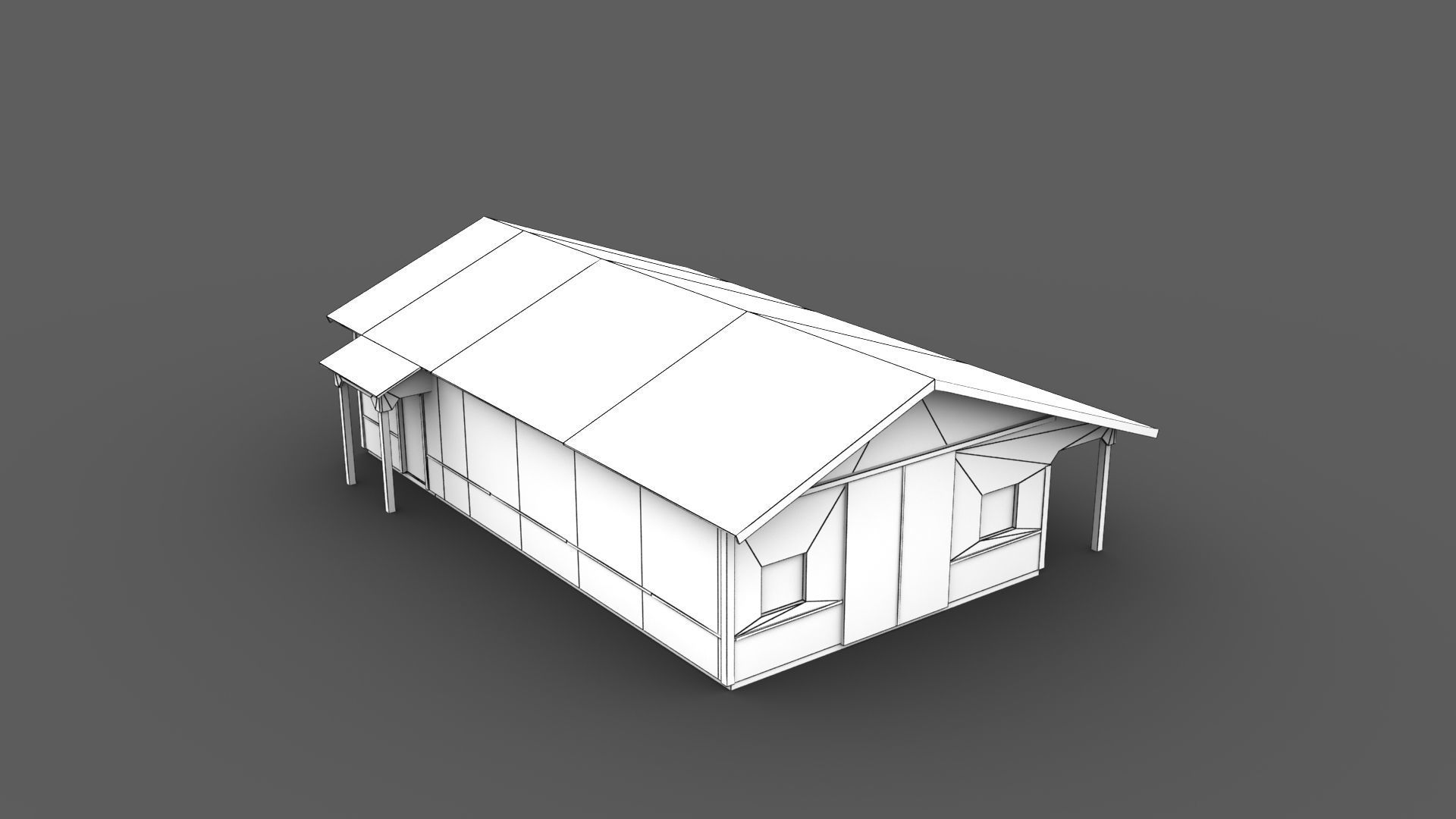3D model Big Metal Warehouse VR / AR / low-poly | CGTrader