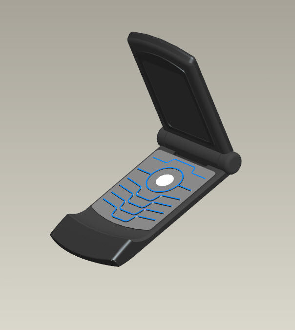 Motorola RZR Flip Phone free 3D model | CGTrader