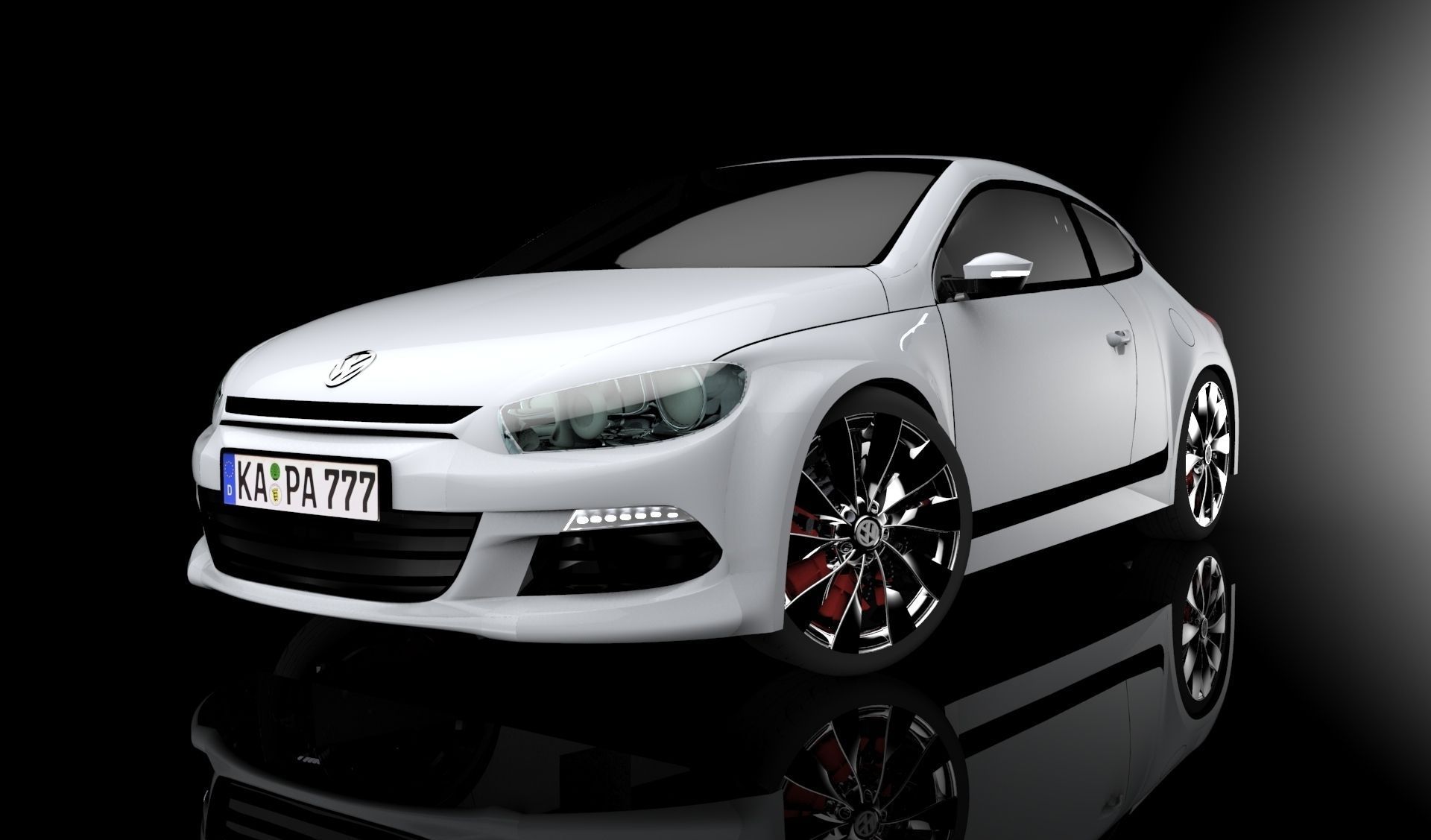 Scirocco Volkswagen free 3D model | CGTrader