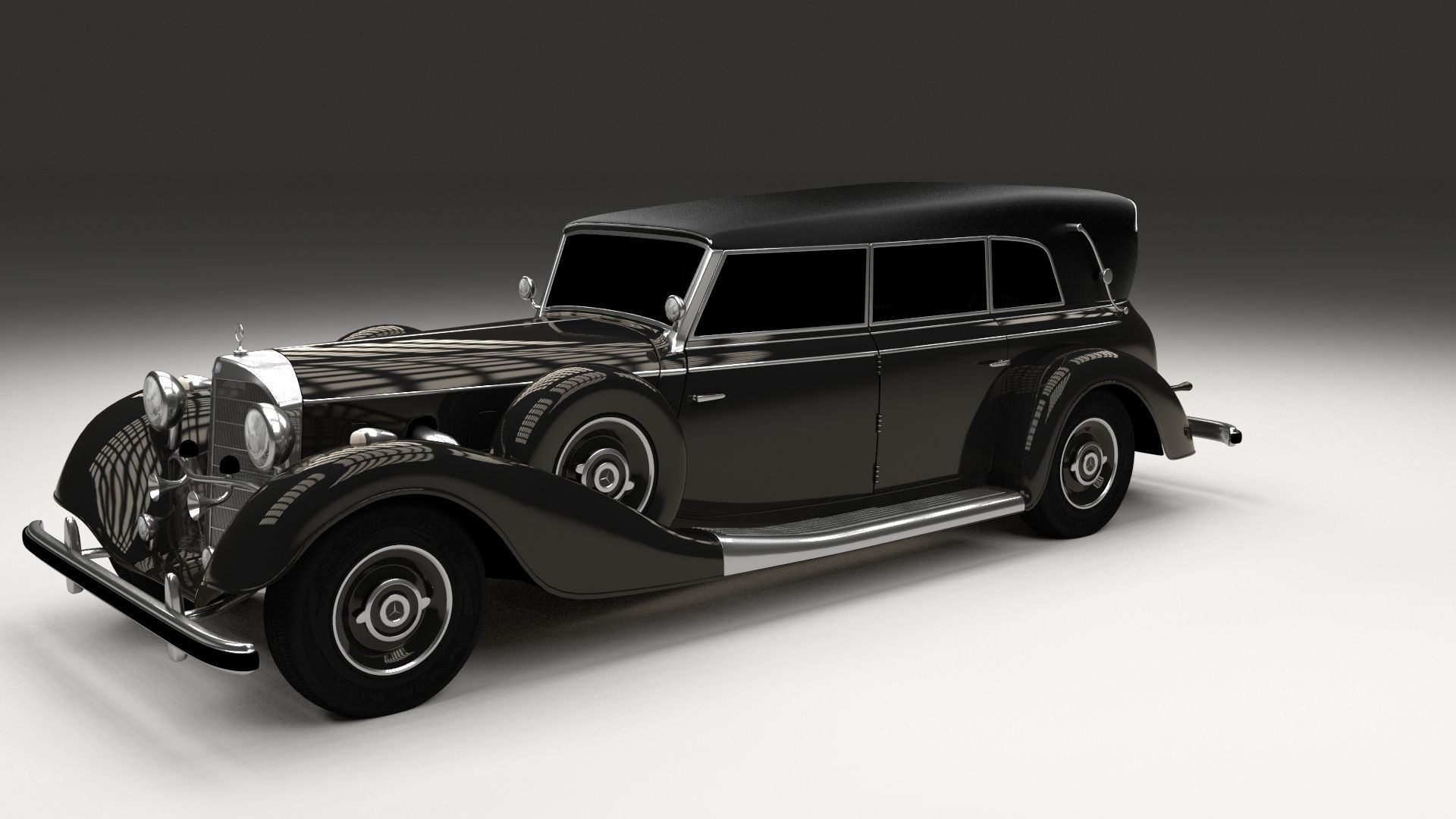 Mercedes 770 Staff Car 3D model | CGTrader