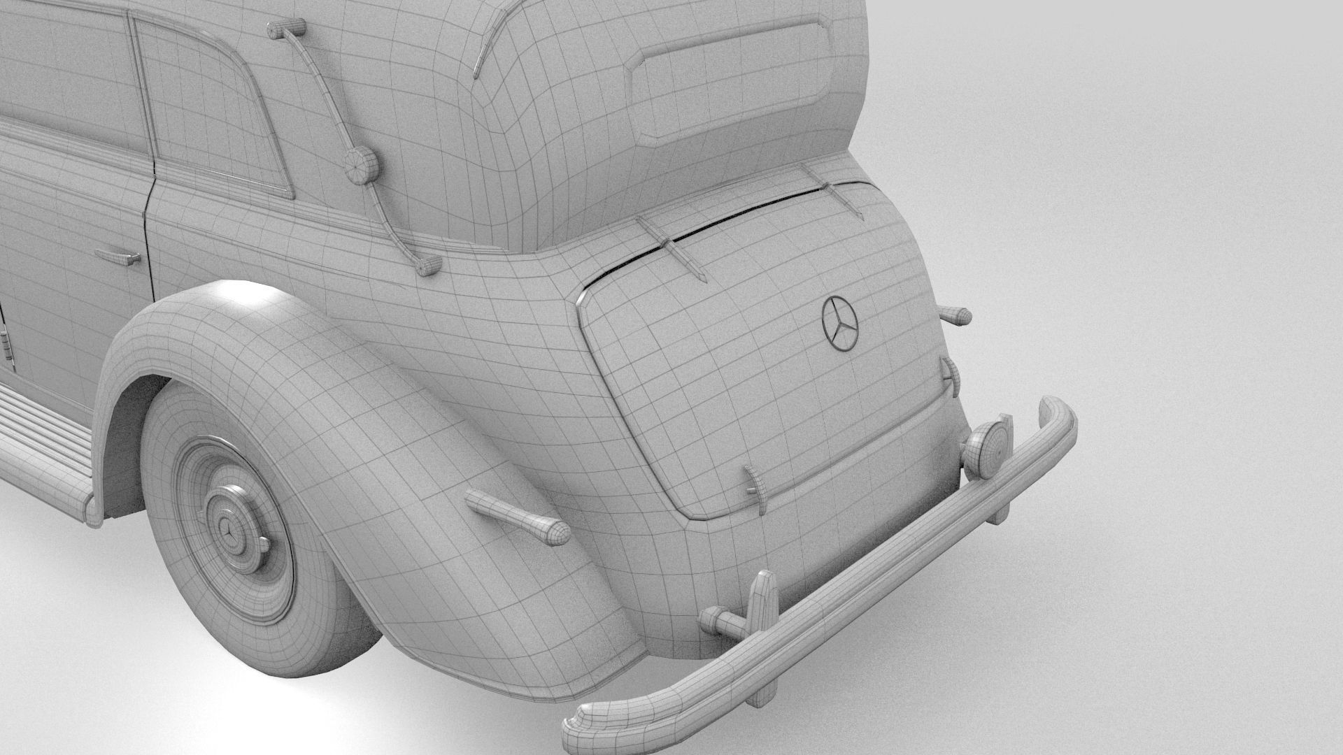 Mercedes 770k Grosser Staff Car 3D model | CGTrader