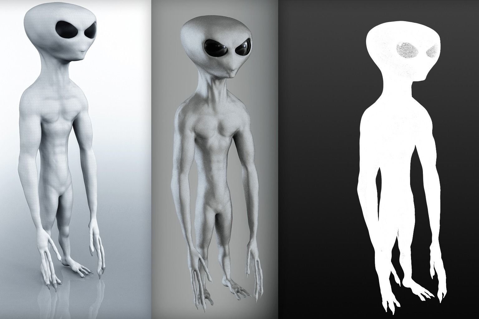 Gray Alien 3D model | CGTrader