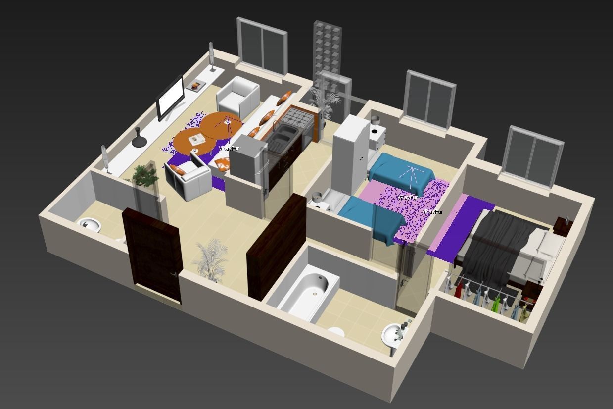 3d FLOOR PLAN 3D model | CGTrader