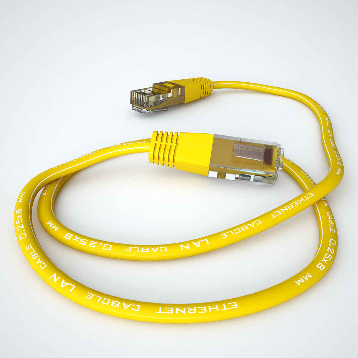 Ethernet Cable 3D Model MAX - CGTrader.com