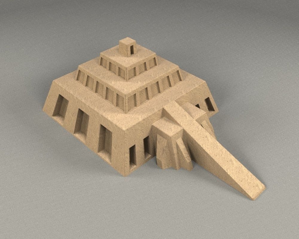 Ziggurat 3D Model MAX OBJ 3DS FBX | CGTrader.com