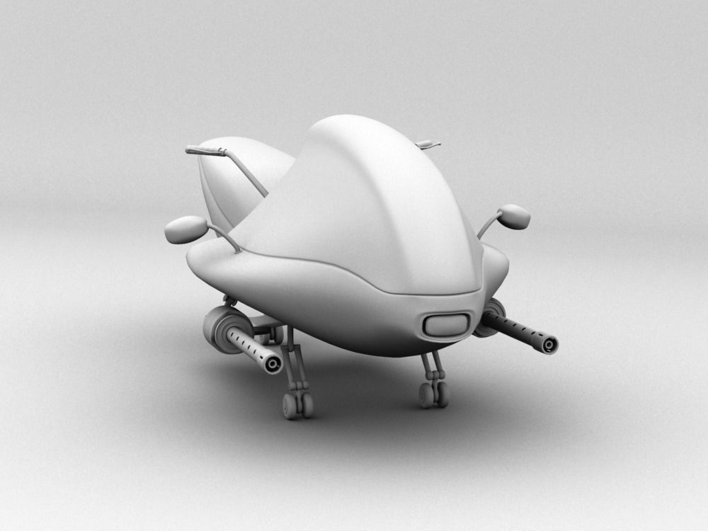 JetBike motorcycle free 3D model animated | CGTrader