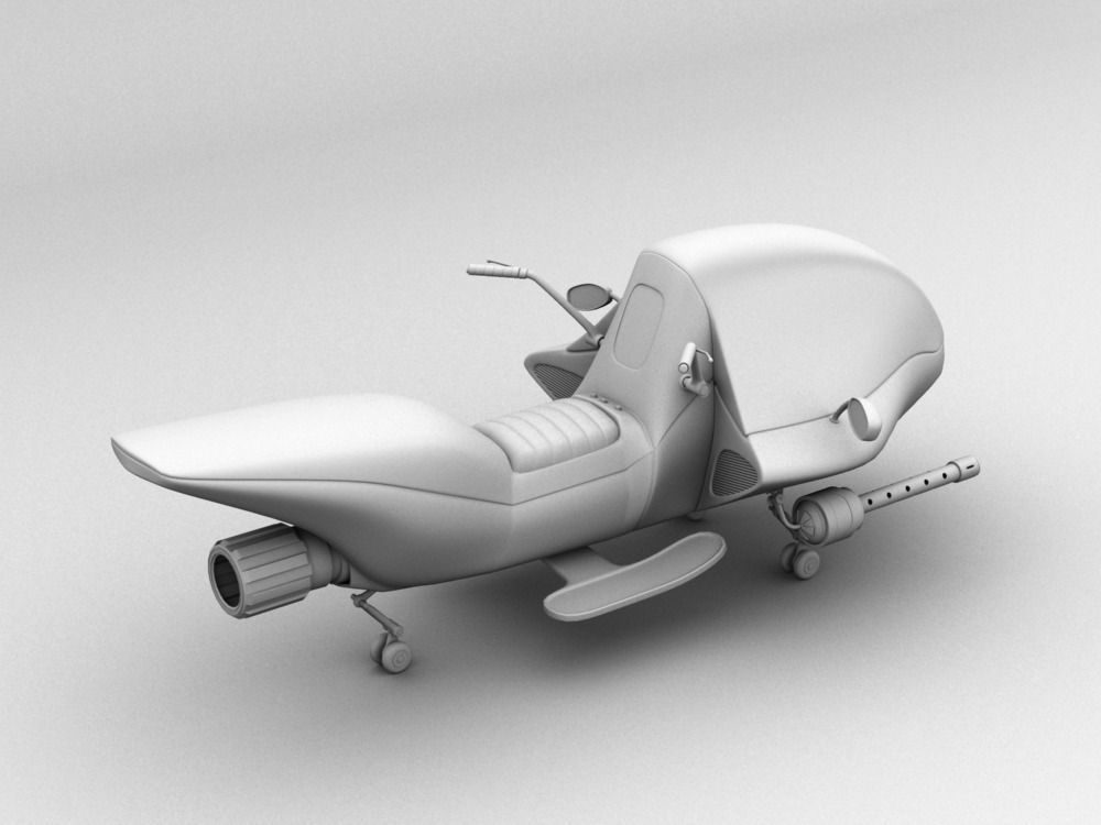 JetBike free 3D model animated | CGTrader
