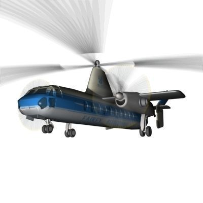 Fairey Rotodyne 3D Model 3D model | CGTrader