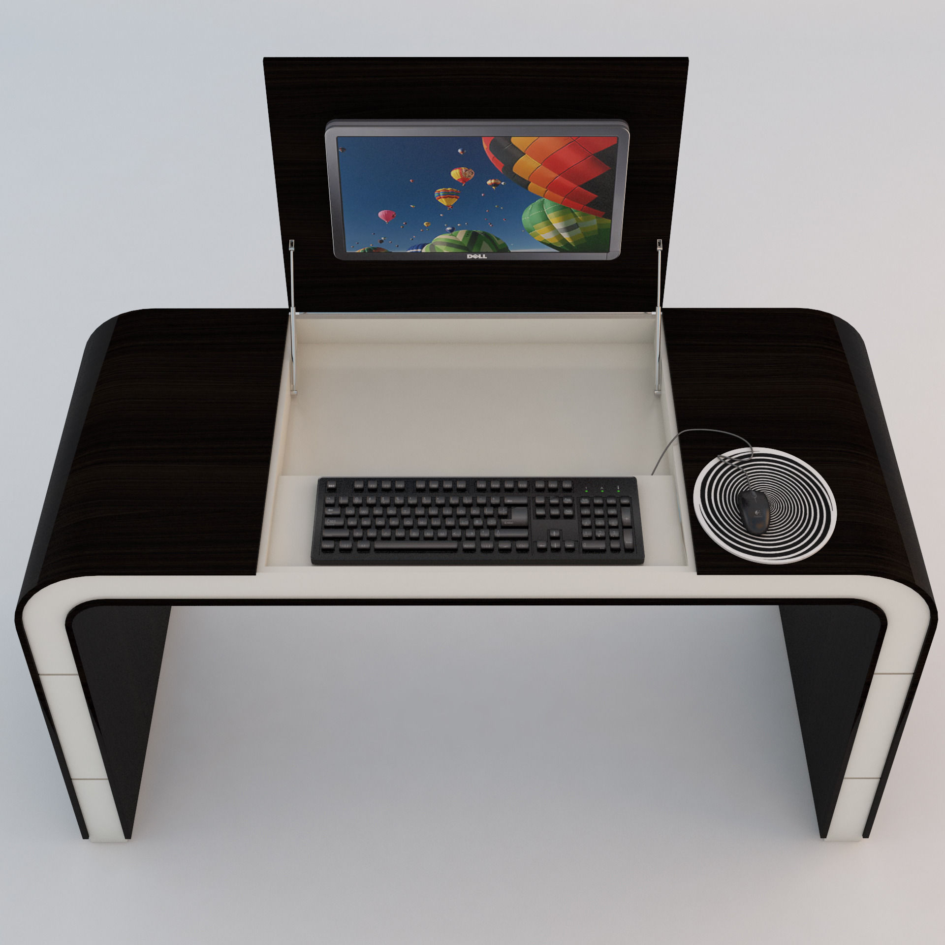 3D model PC Table VR / AR / low-poly | CGTrader