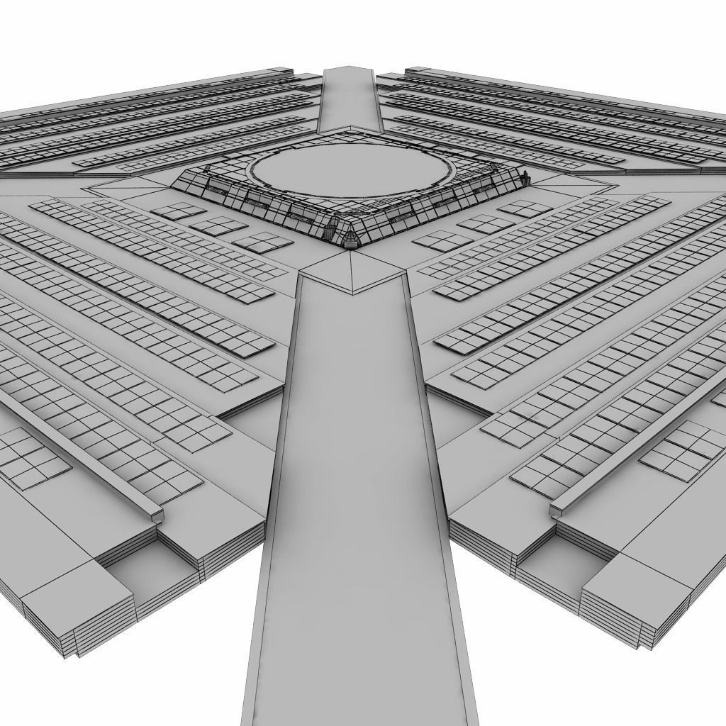 Sumo dojo arena stadium ring 3D model | CGTrader