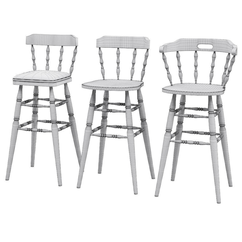 Bar stools Fameg 3D model | CGTrader