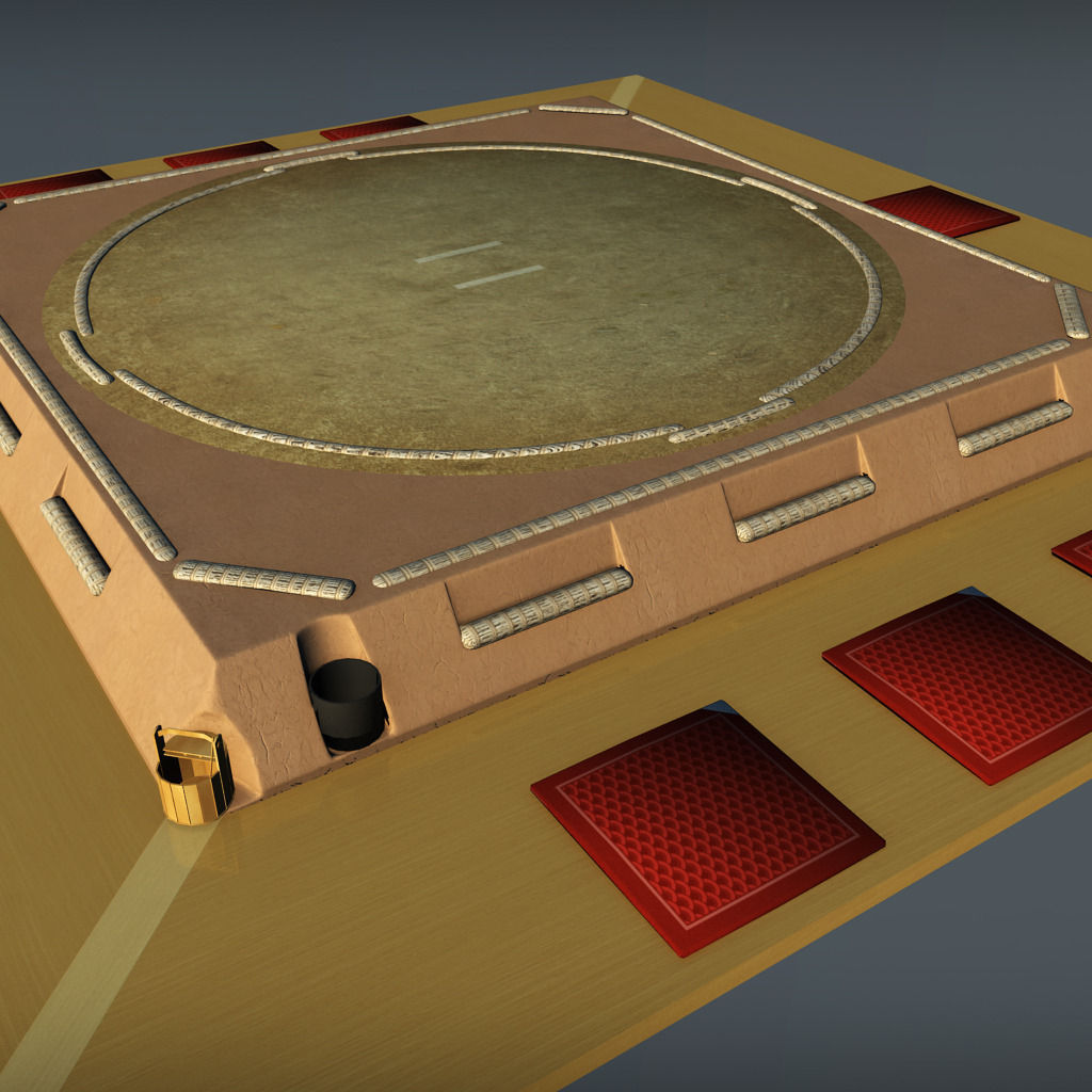 Sumo ring dojo sport 3D model | CGTrader