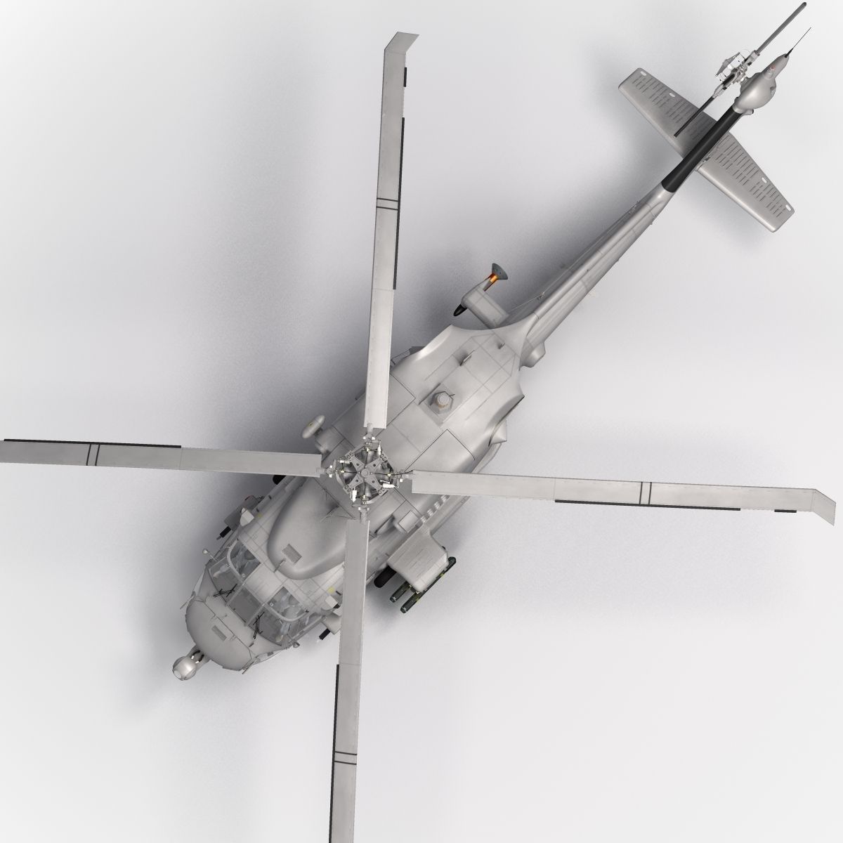 SH-60b Seahawk 3D model rigged | CGTrader