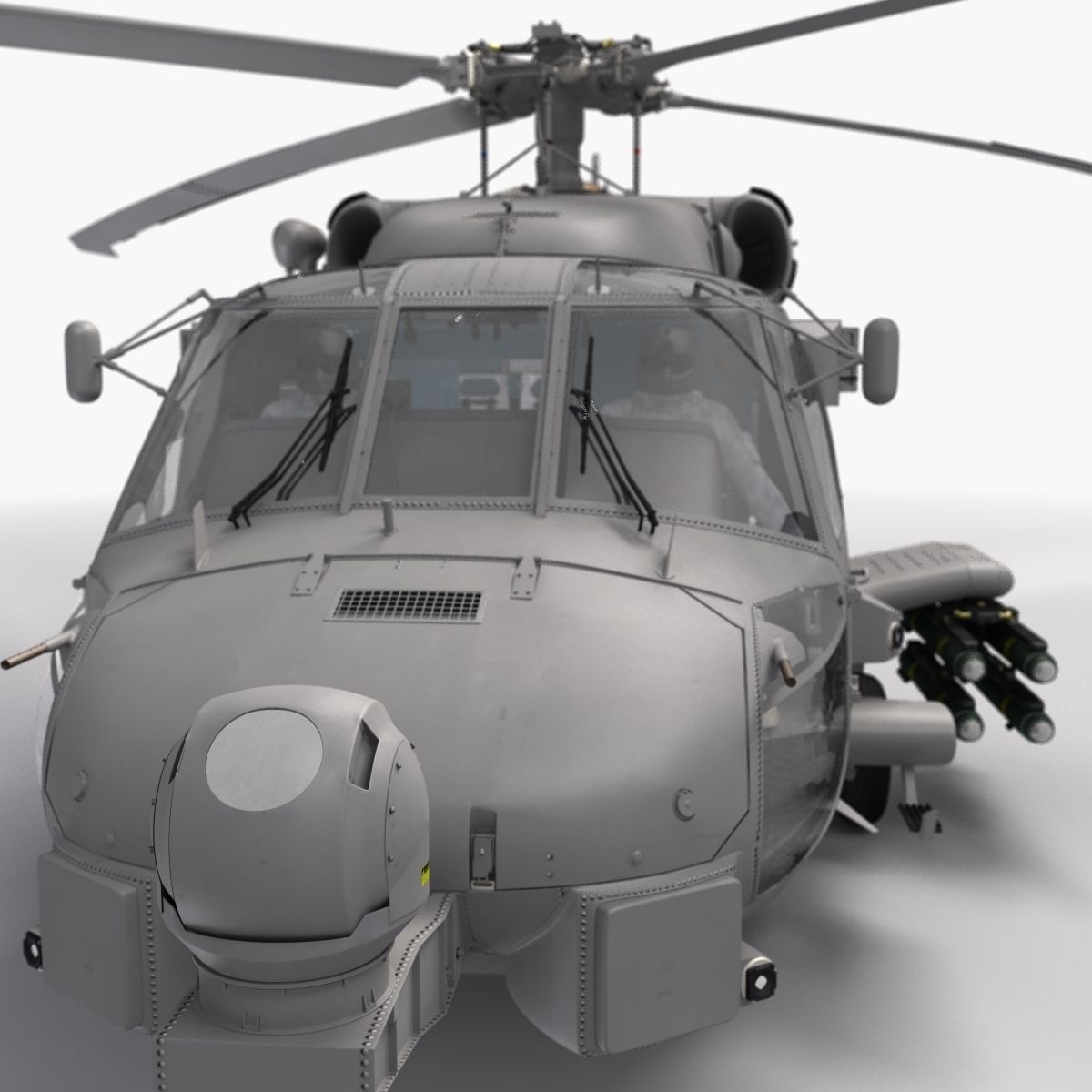 SH-60b Seahawk 3D model rigged | CGTrader