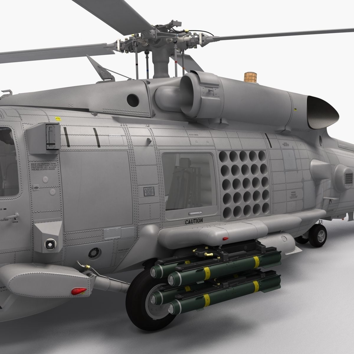 SH-60b Seahawk 3D model rigged | CGTrader