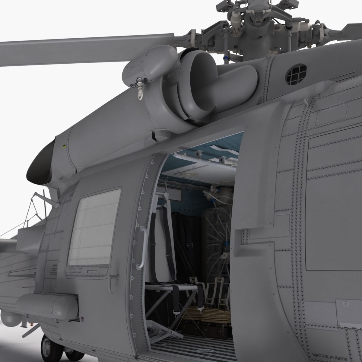 SH-60b Seahawk 3D model rigged | CGTrader