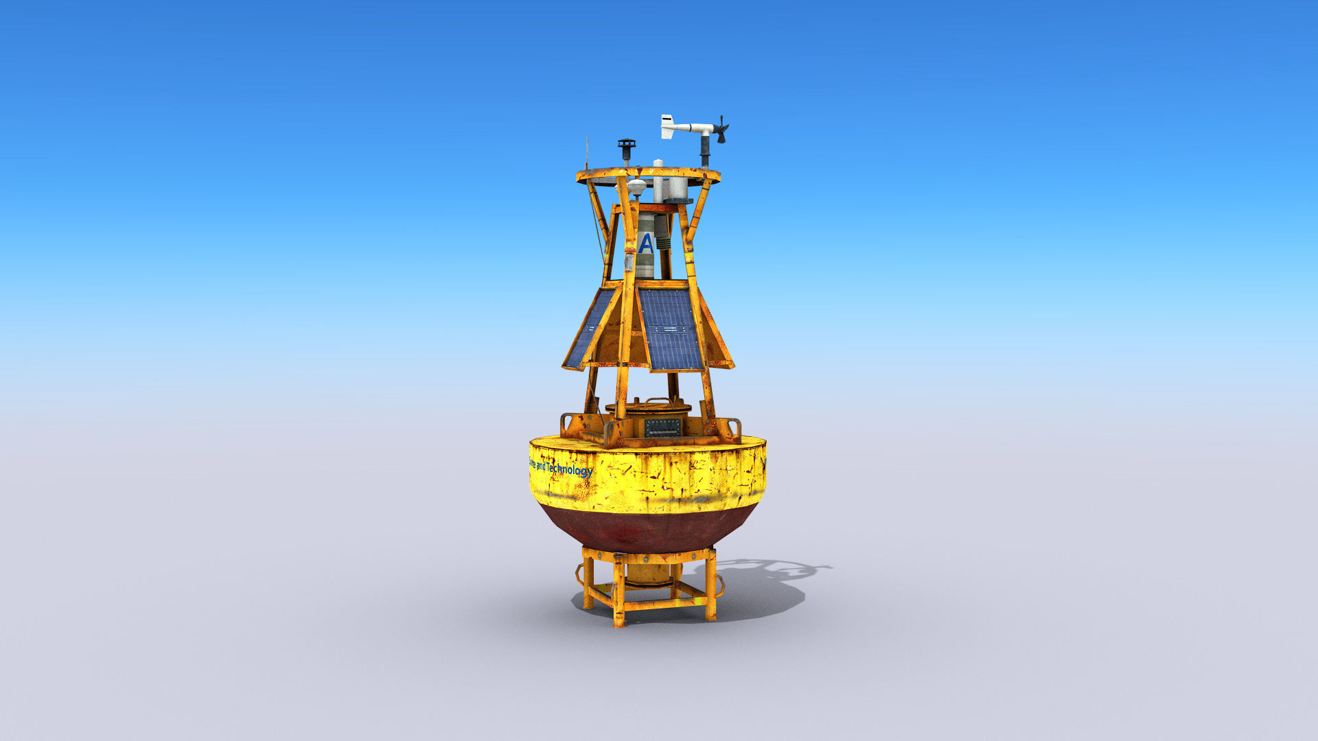 3D model Meteorological Buoy VR / AR / low-poly rigged | CGTrader