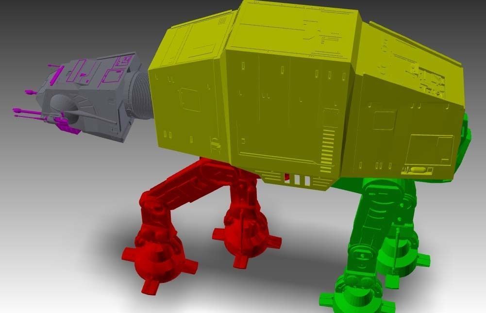 3D model Imperial Walker ATAT VR / AR / low-poly | CGTrader