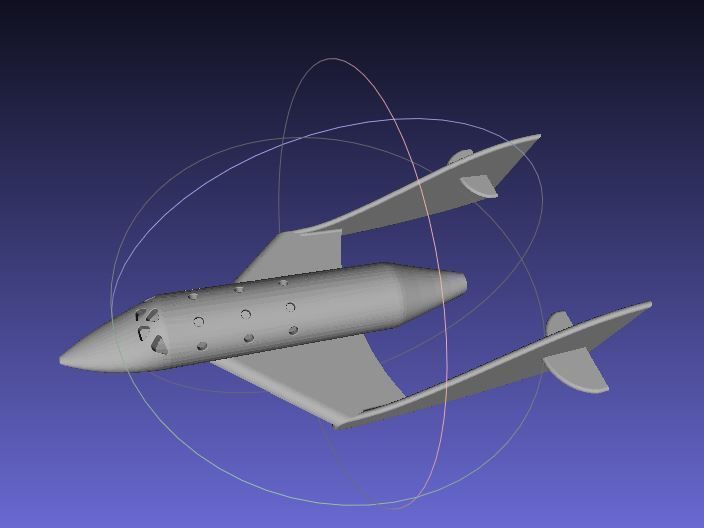 Virgin Galactic Space ship two 3D model | CGTrader