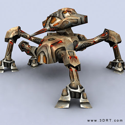 3D model 3DRT - Mech Crawlers Pack VR / AR / low-poly rigged animated ...