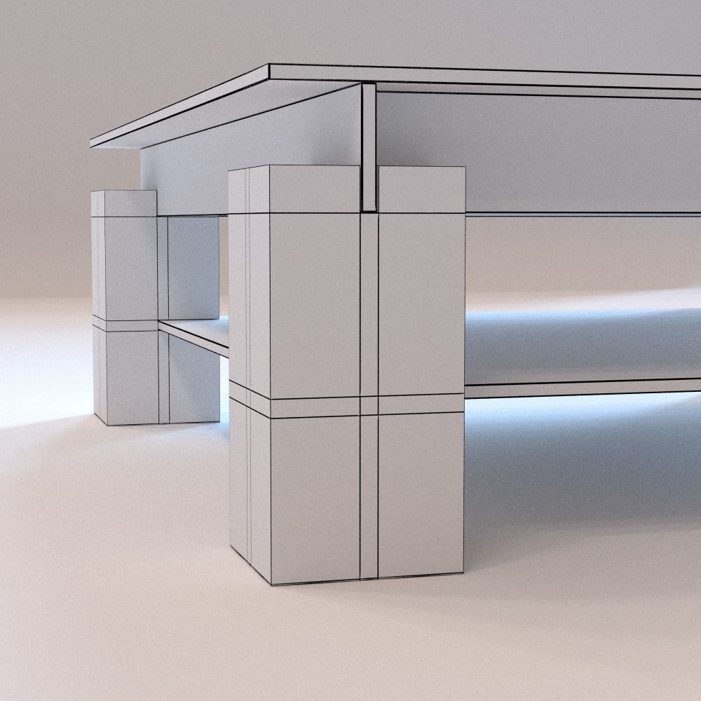 3D model Roche Bobois - Tenere Coffee Table VR / AR / low-poly | CGTrader