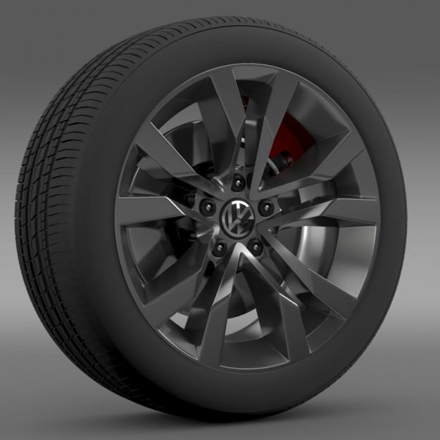 VW Beetle TDI 2012 wheel 3D model | CGTrader