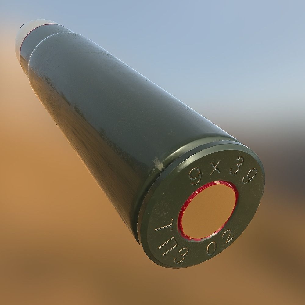 Bullet 9x39 free 3D model | CGTrader