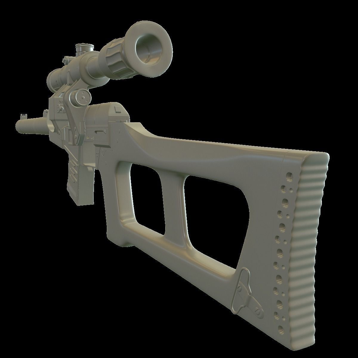 VSS with PSO-1 and bullets 3D model | CGTrader