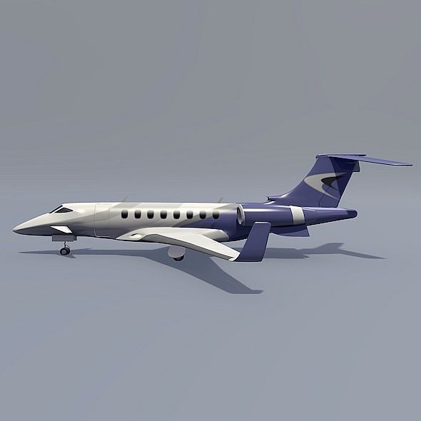 Business jet concept 3D model | CGTrader