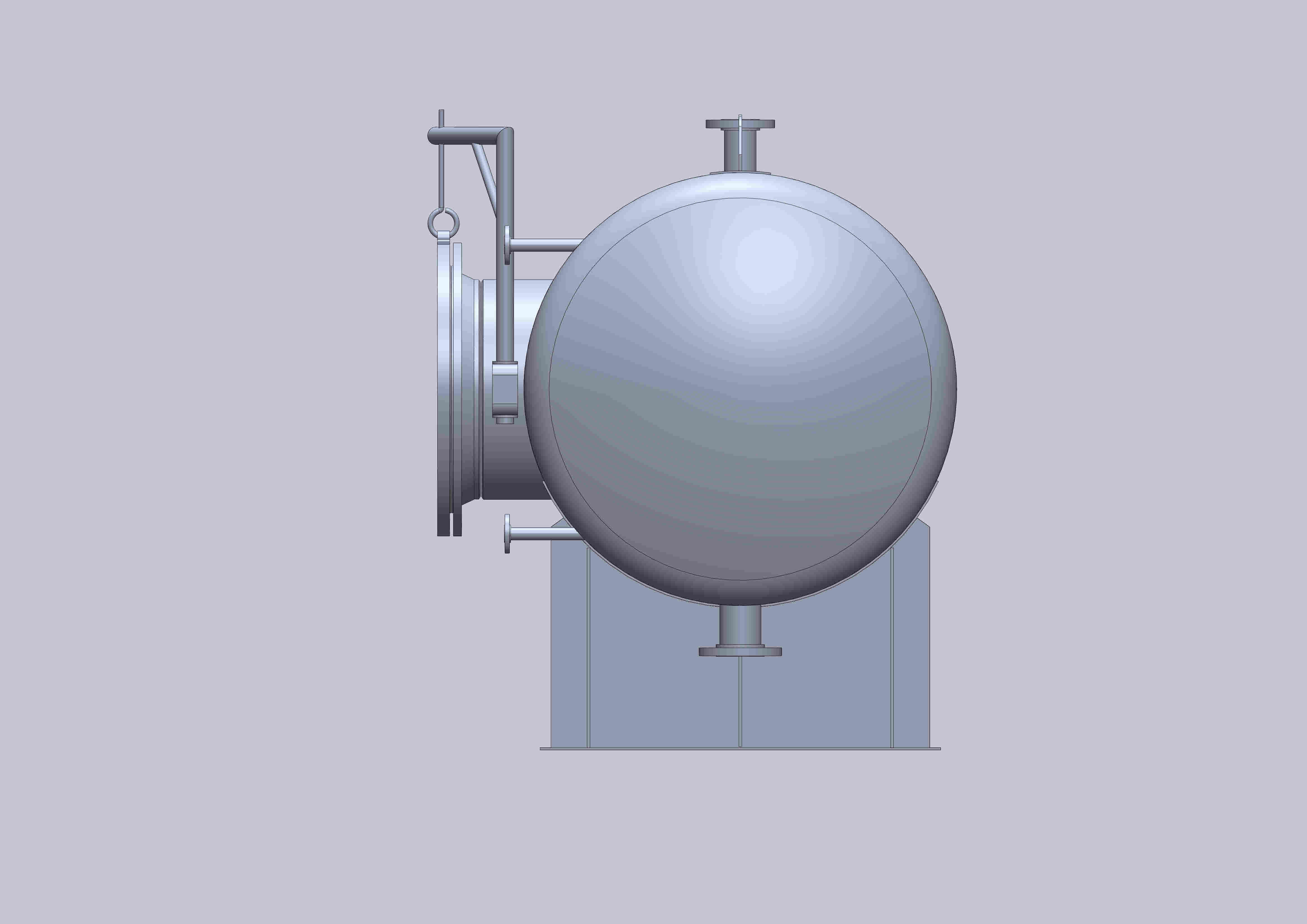 Pressure vessel ASME VIII free 3D Model DWG SLDPRT SLDASM SLDDRW STP ...