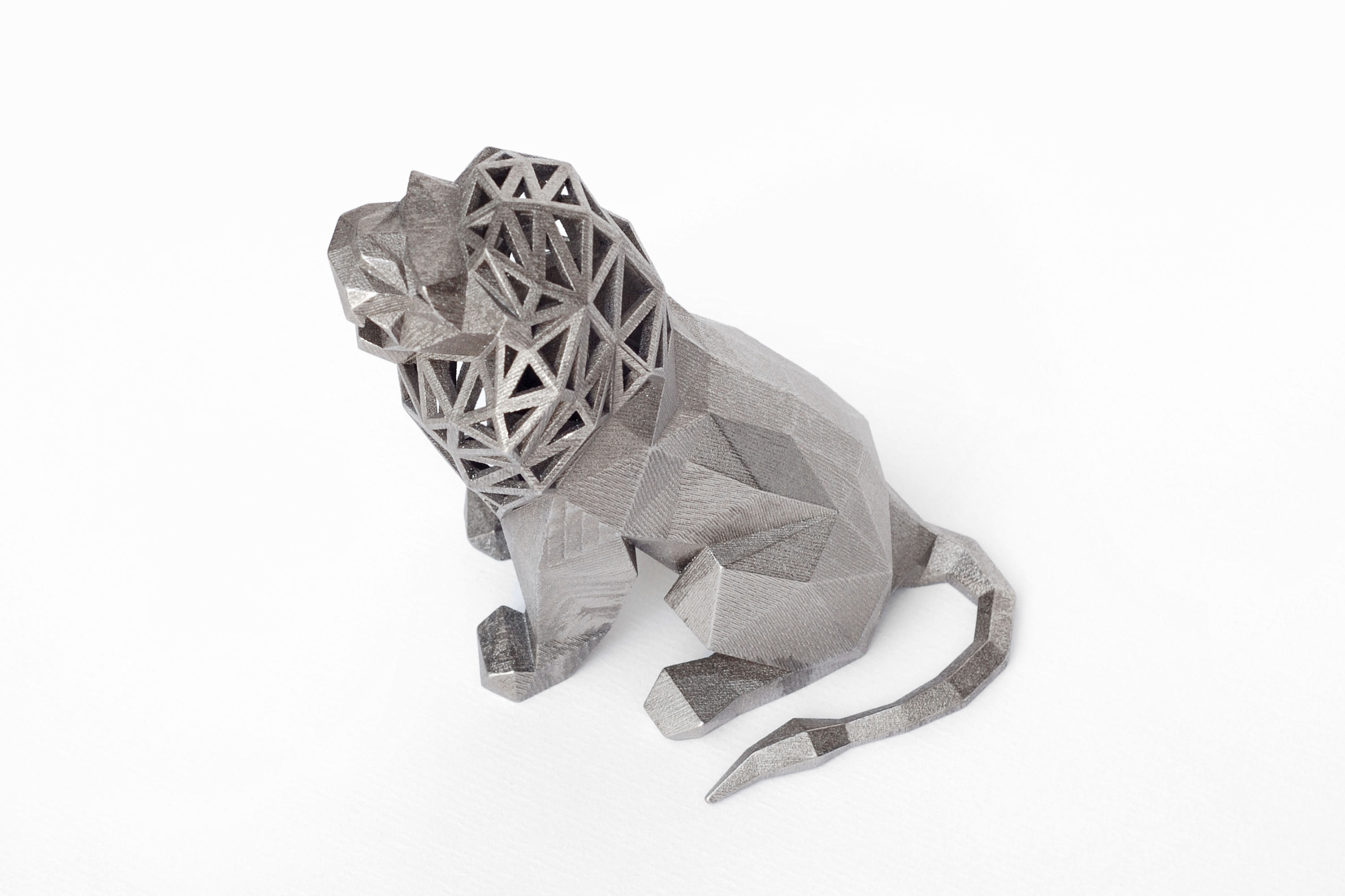 3D model Low Poly Lion golden sculpture VR / AR / low-poly | CGTrader
