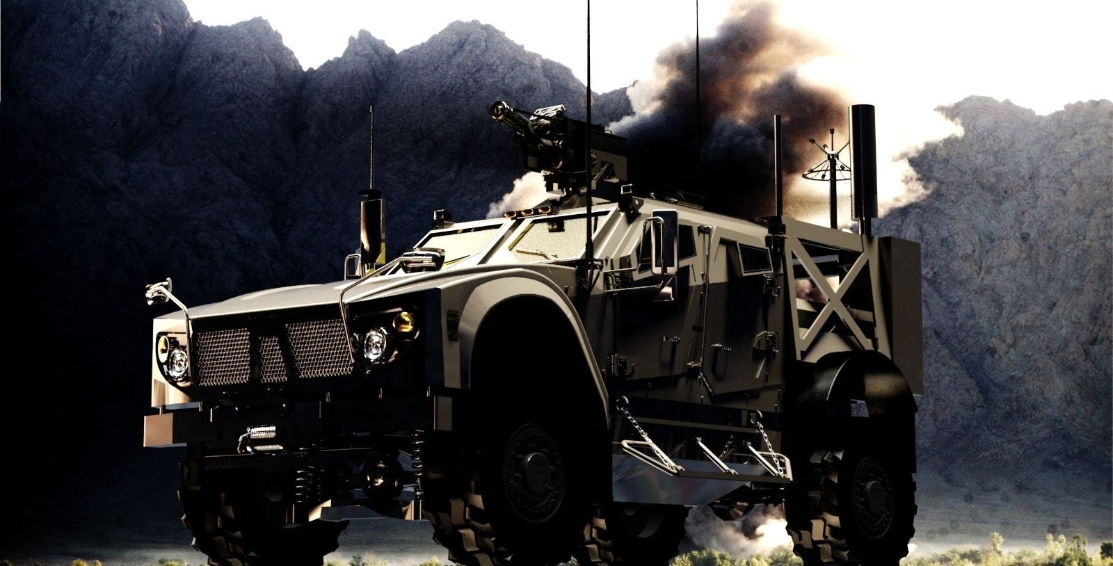 MATV Military Transport 3D Model MAX OBJ 3DS FBX C4D DAE | CGTrader.com