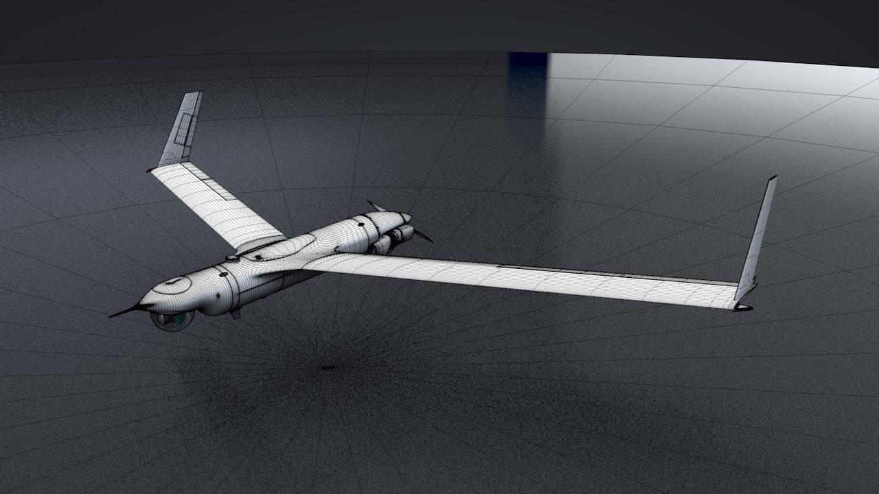 ScanEagle UAV Drone C4D Rigged 3D model animated rigged | CGTrader