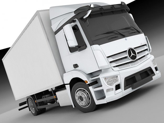 Mercedes Antos rigid truck 3D Model MAX OBJ 3DS FBX C4D LWO LW LWS ...