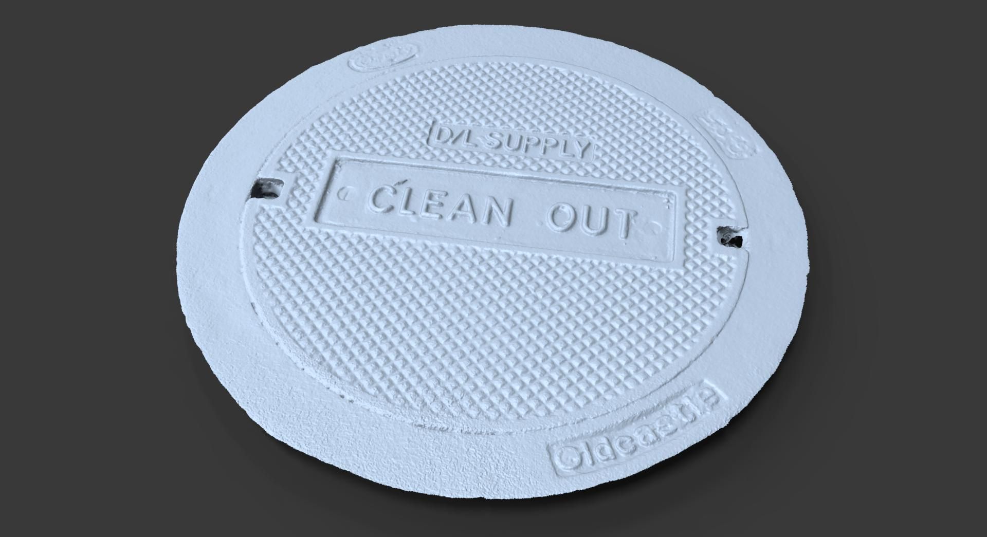 Clean Out Utility Cover 3D model | CGTrader