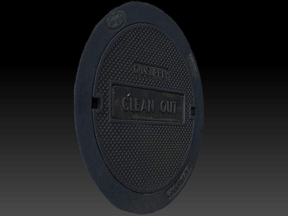 Clean Out Utility Cover 3D model | CGTrader