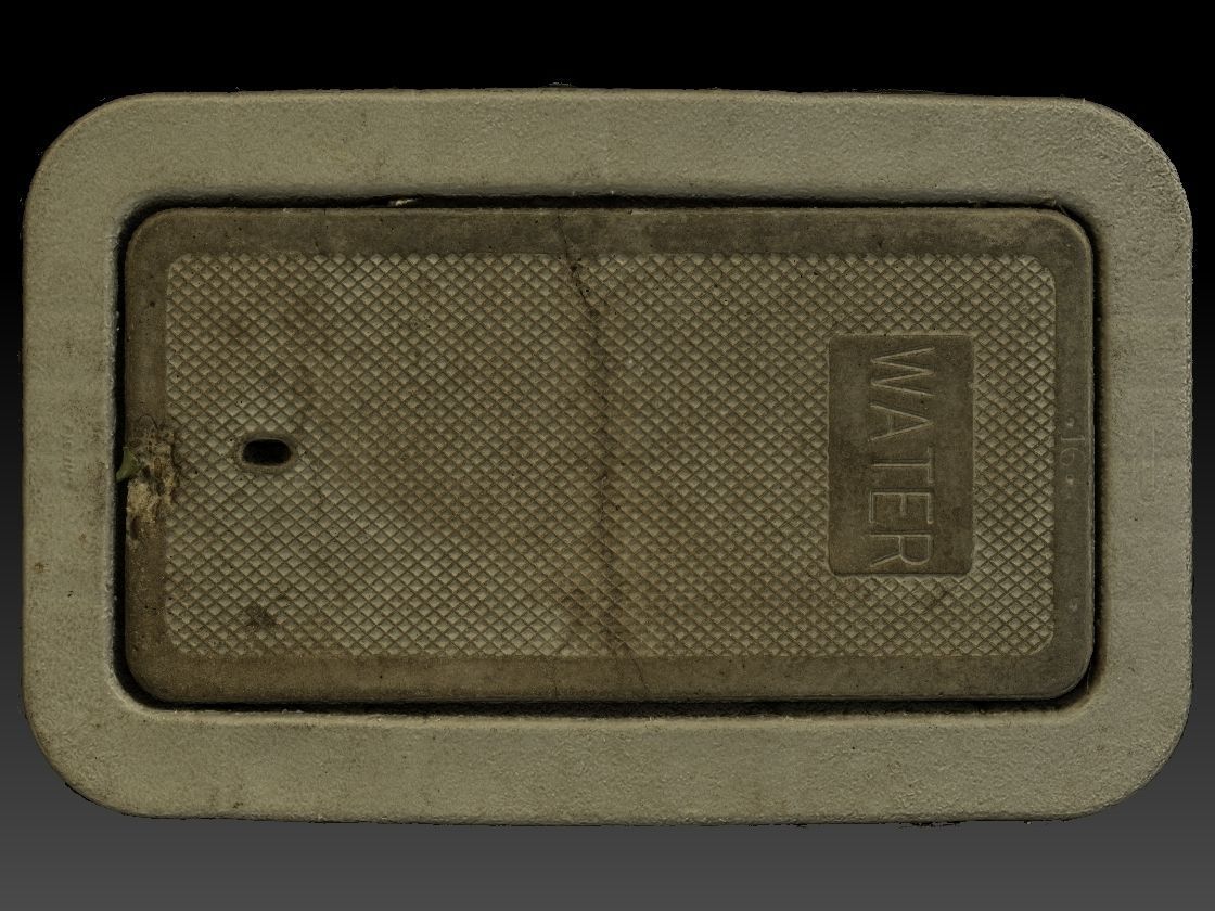 Concrete Water Utility Cover 3D model | CGTrader