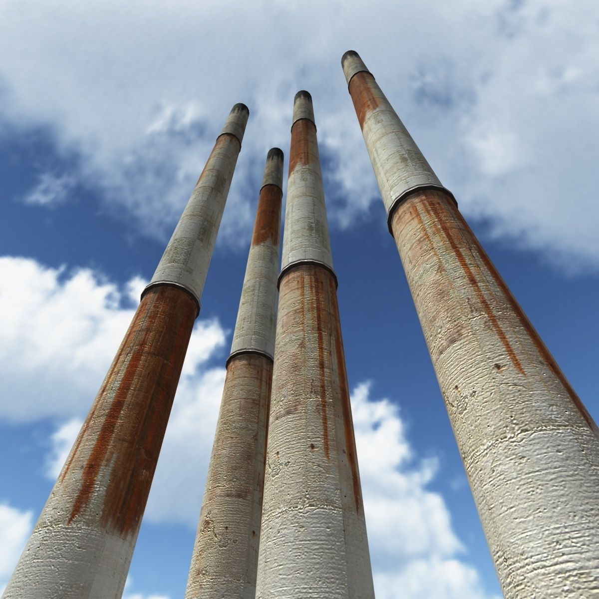 3D model Chimney Low Poly 3d Model4 VR / AR / low-poly | CGTrader