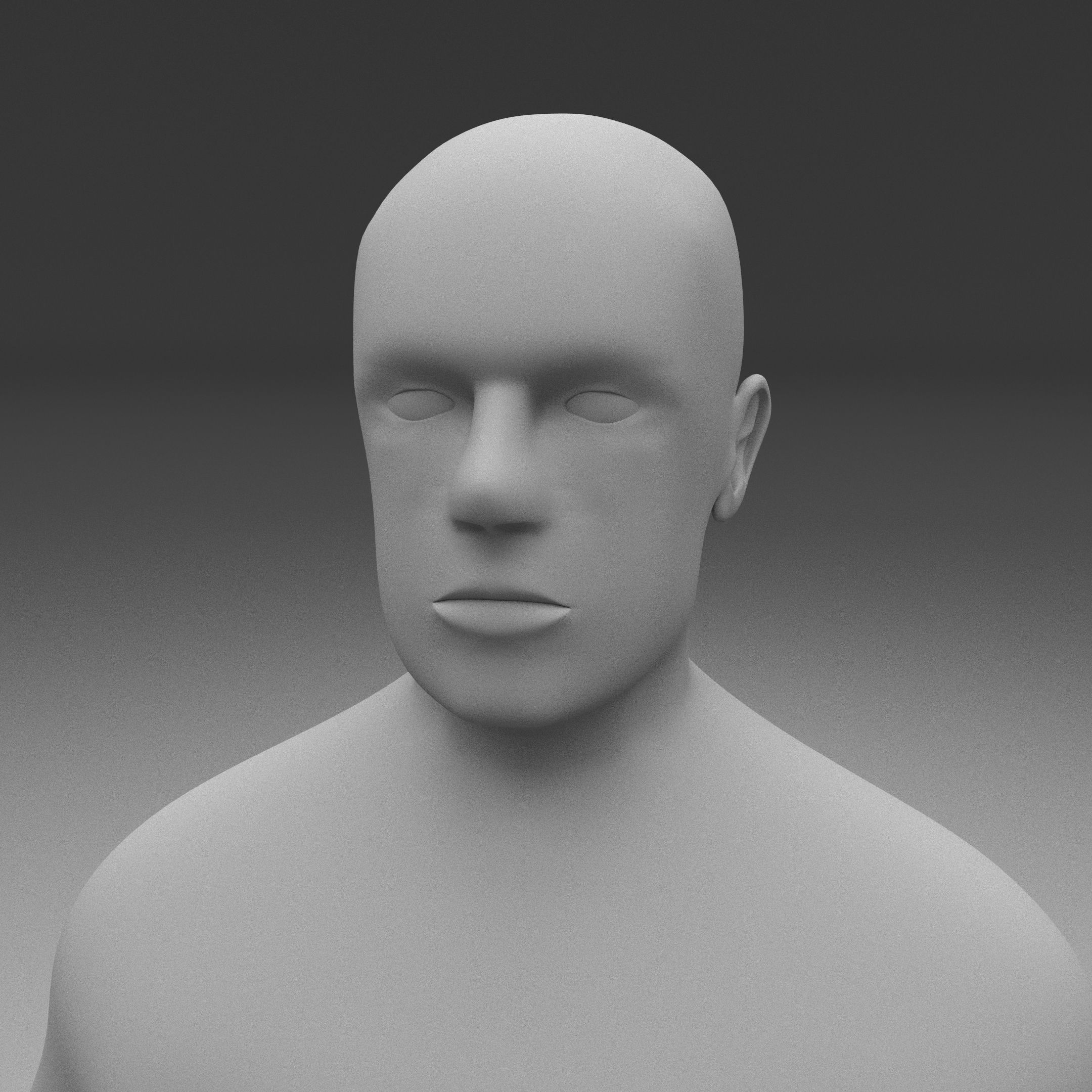 Human Male Clay Model 3D model | CGTrader