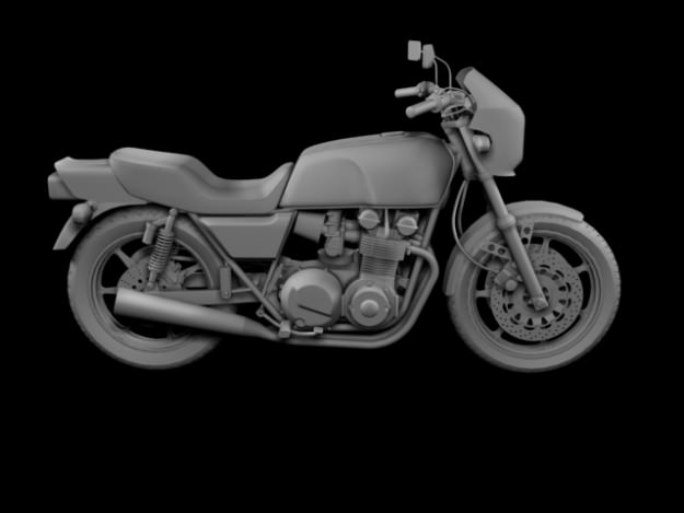 Kawasaki Z1000R 1981 3D model | CGTrader