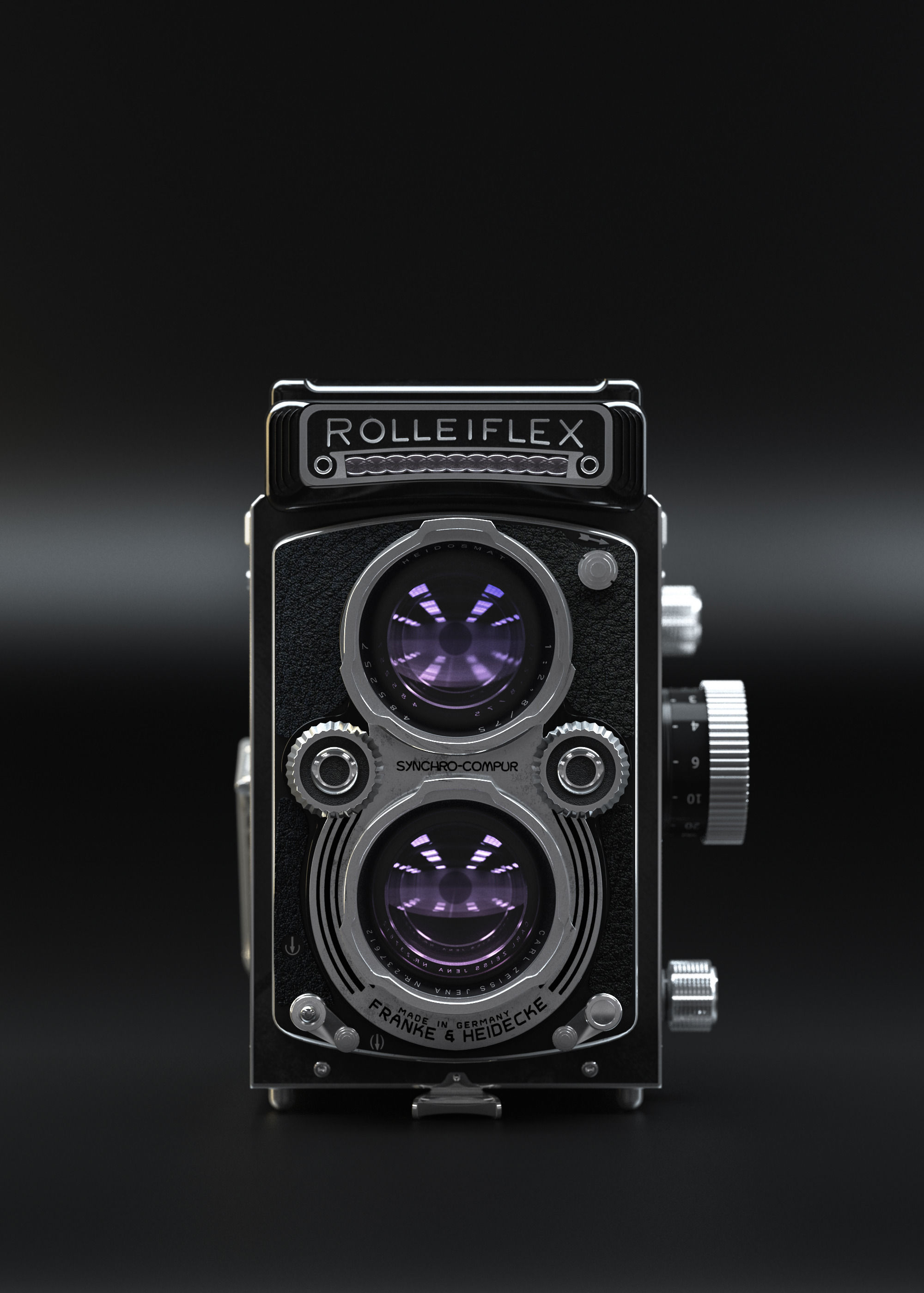 Rolleiflex camera retro 3D model | CGTrader