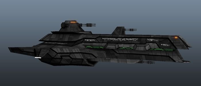 3D model Enemy Spaceship VR / AR / low-poly | CGTrader