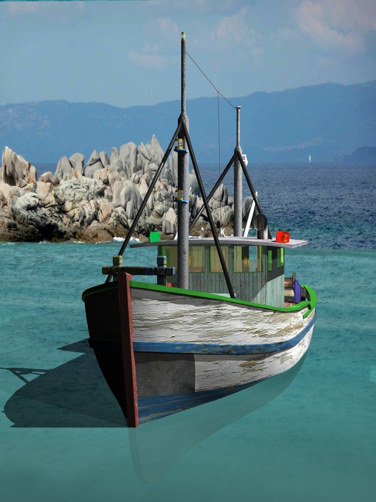 Trawler - FAO Fishing Boat 3D model | CGTrader